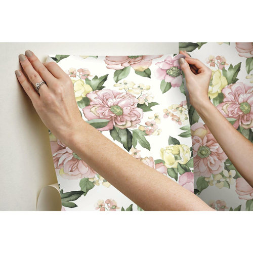 Andover Mills™ Garst Peel & Stick Floral Wallpaper & Reviews | Wayfair Andover Mills™ Garst Peel & Stick Floral Wallpaper & Reviews | Wayfair